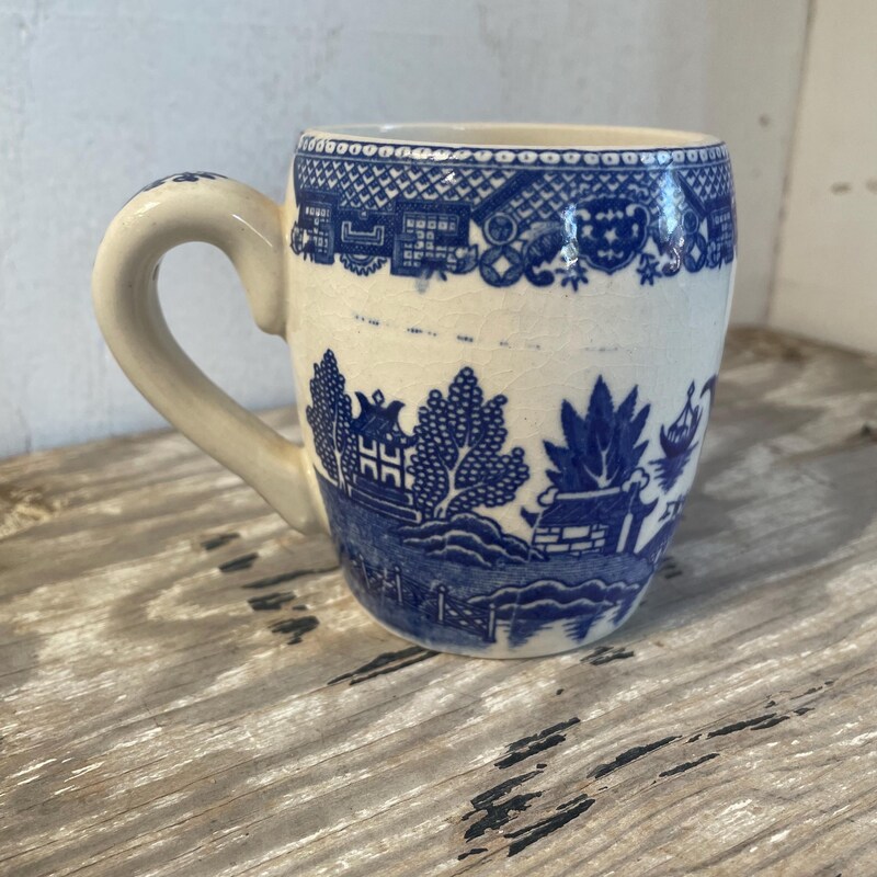 Blue Willow Mugs - Etsy