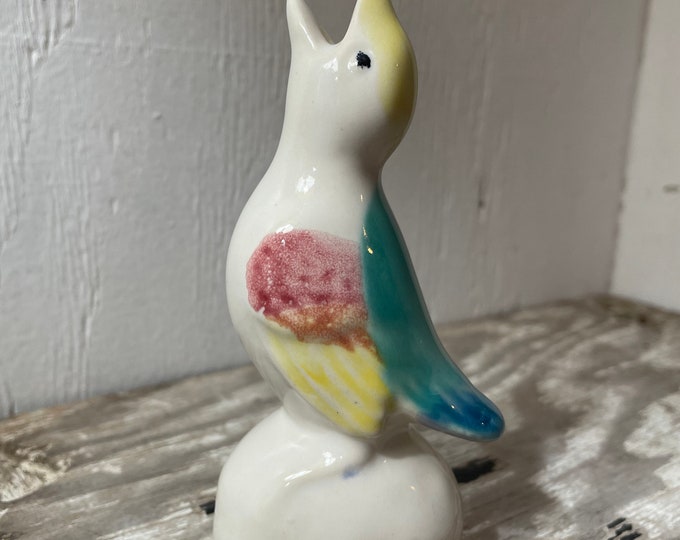 Vintage Pie Bird - Vintage Pottery - Colorful Ceramic Pie Bird - Etsy