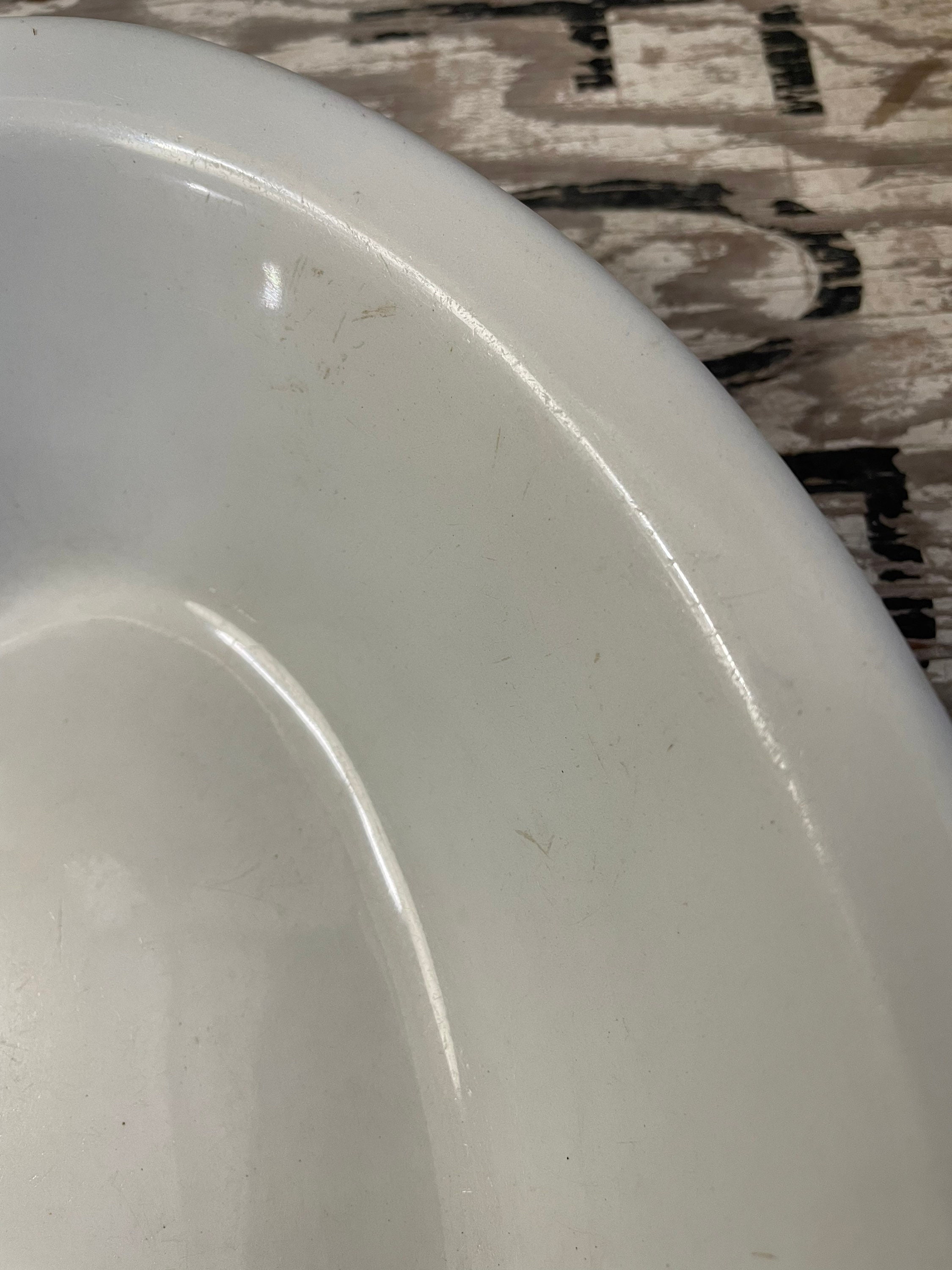 Vintage English Ironstone Dish Heavy Antique Ironstone Shallow Bowl ...