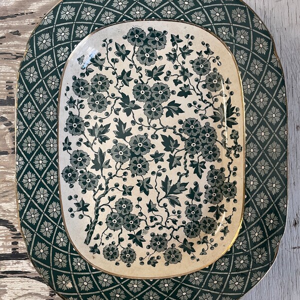 Green Transferware - Etsy