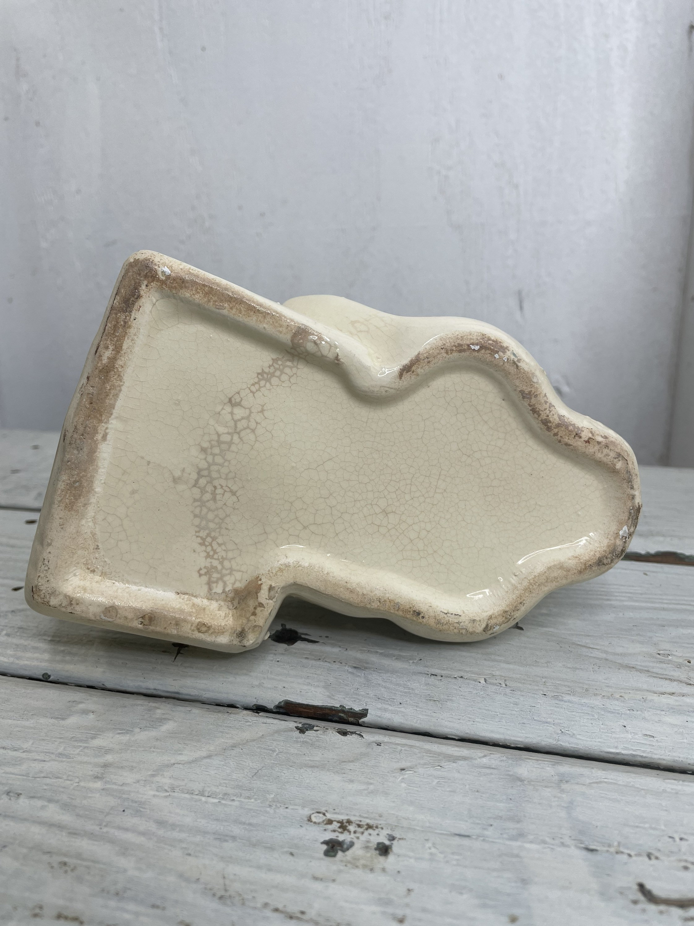 Vintage Cream Pottery Lady Planter Vintage Ceramic Floral Pot Easter ...