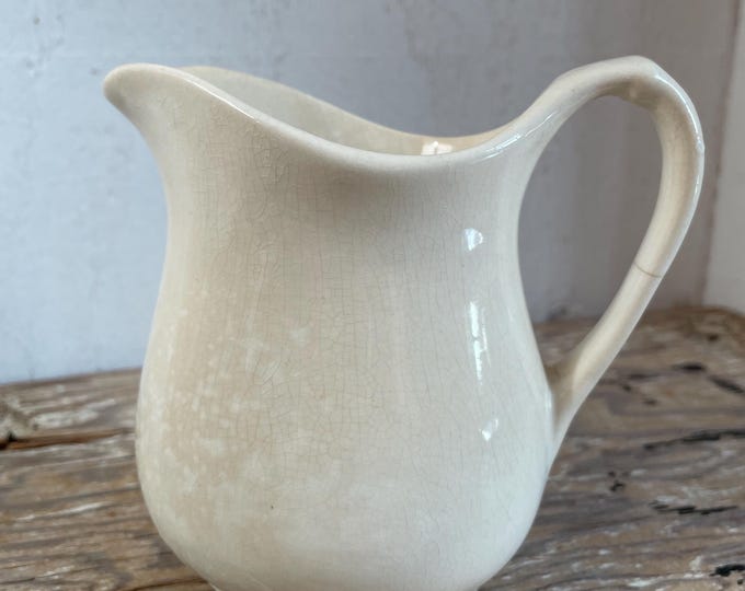 Vintage Stained Ironstone Pitcher - Small Pitcher - Crazing - Etsy
