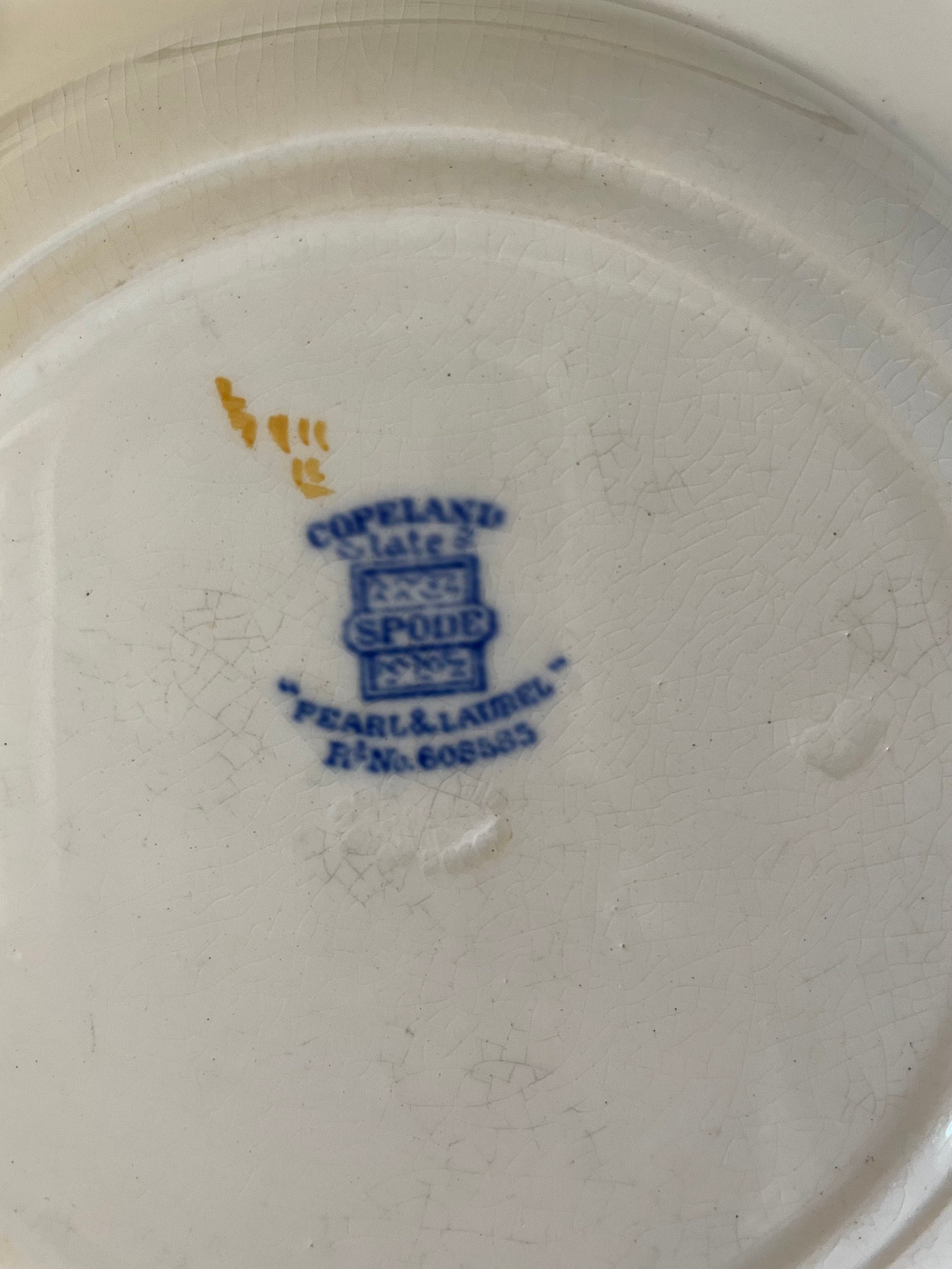 4 Vintage Spode Plates Set of 4 Copeland Spode Salad Plates Pearl and ...