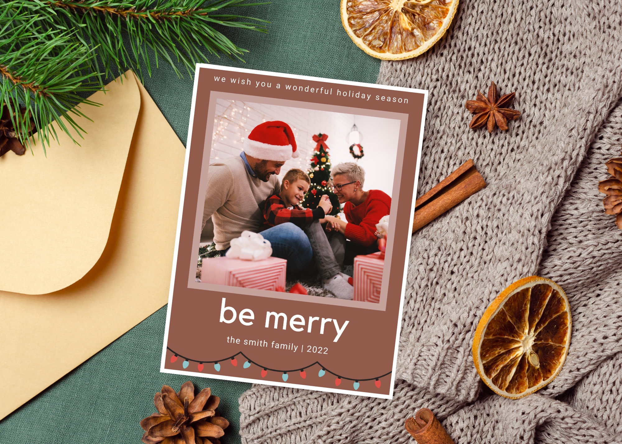 Photo Christmas Card Template Printable Christmas Card - Etsy