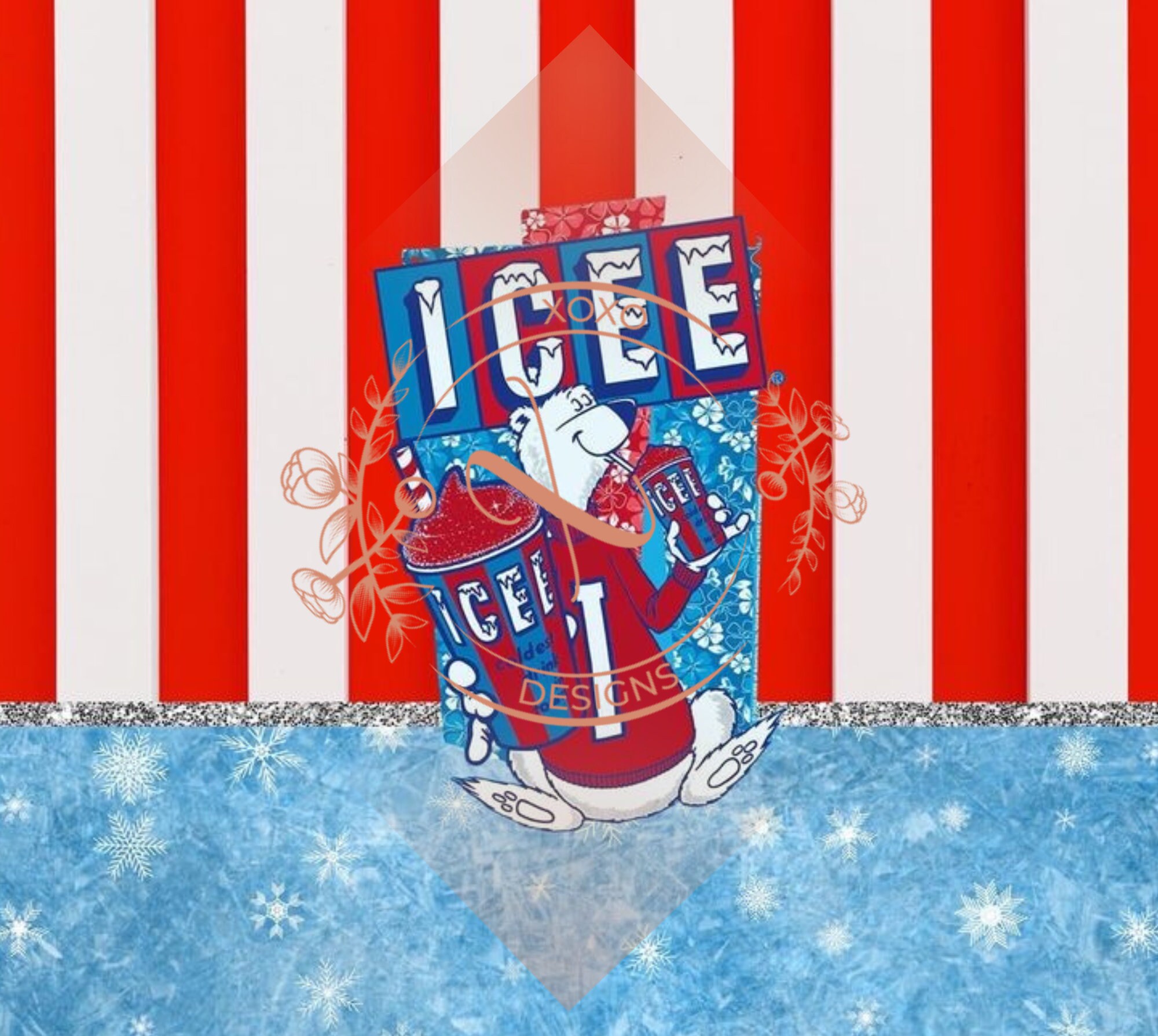 ICEE 20oz Sublimation Tumbler PNG Digital Design - Etsy