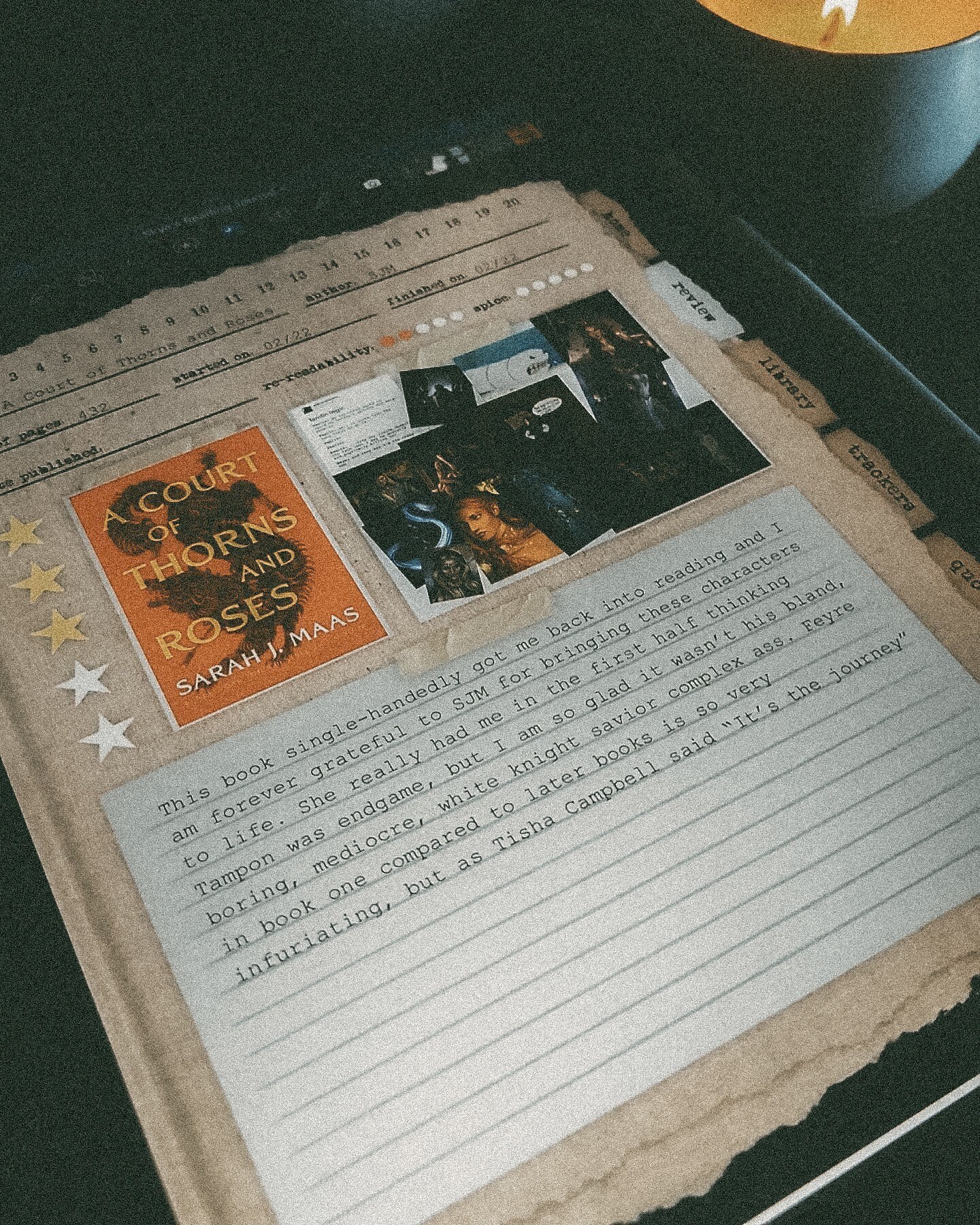 Dark Academia Digital Reading Journal, iPad Book Planner, Log Review ...