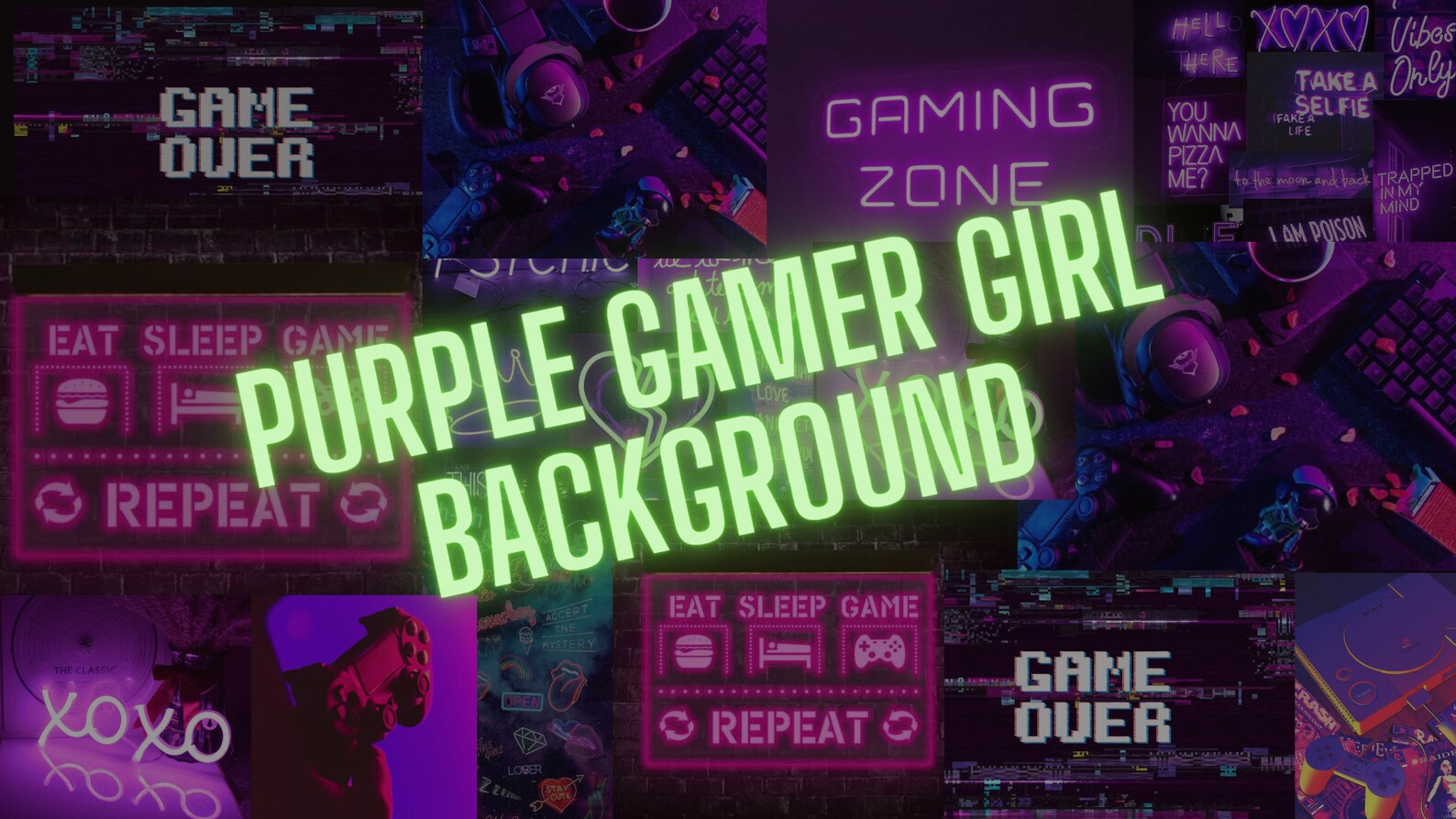 Gamer Girl Aesthetic Overlay - Etsy