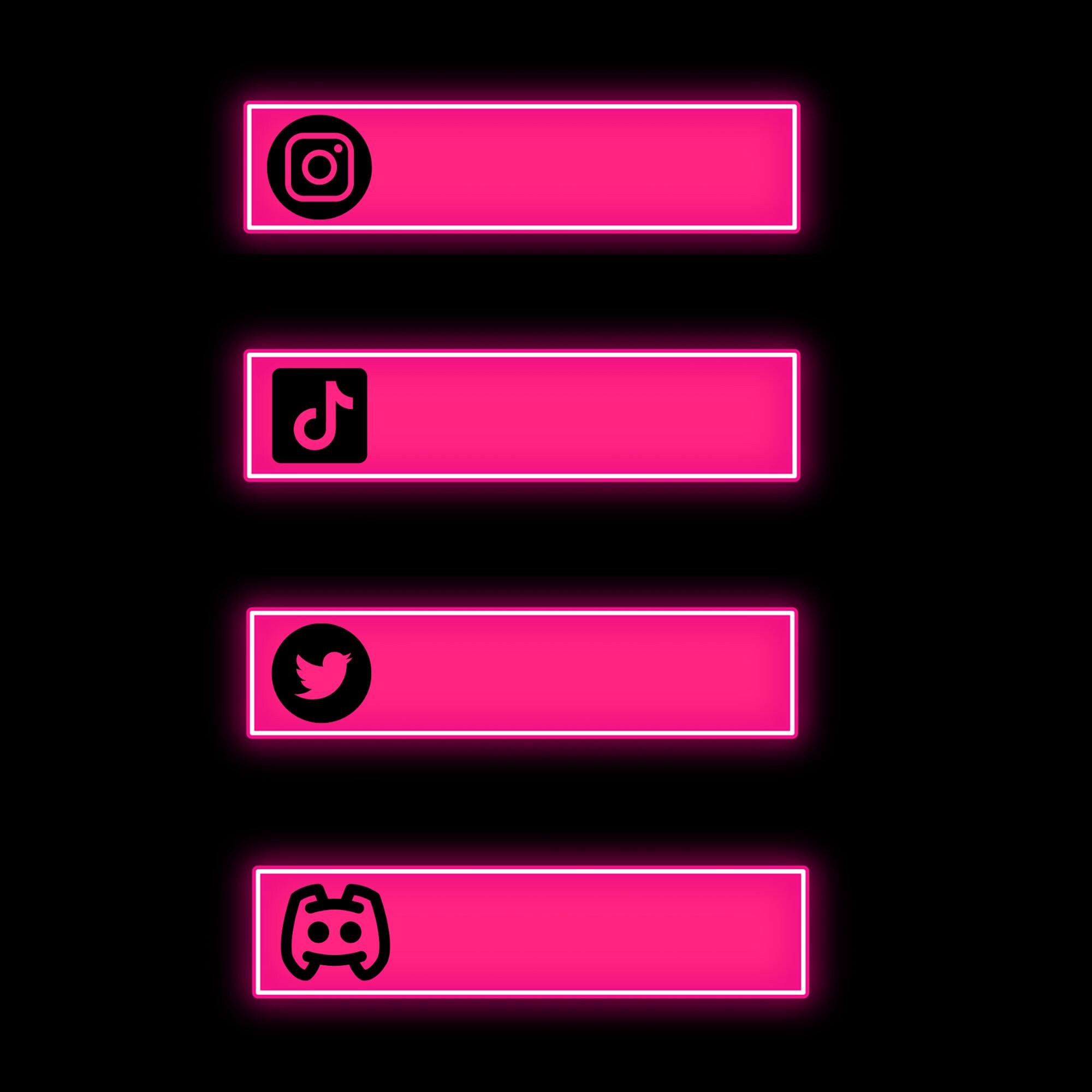 Neon Pink and Black Stream Overlay - Etsy UK