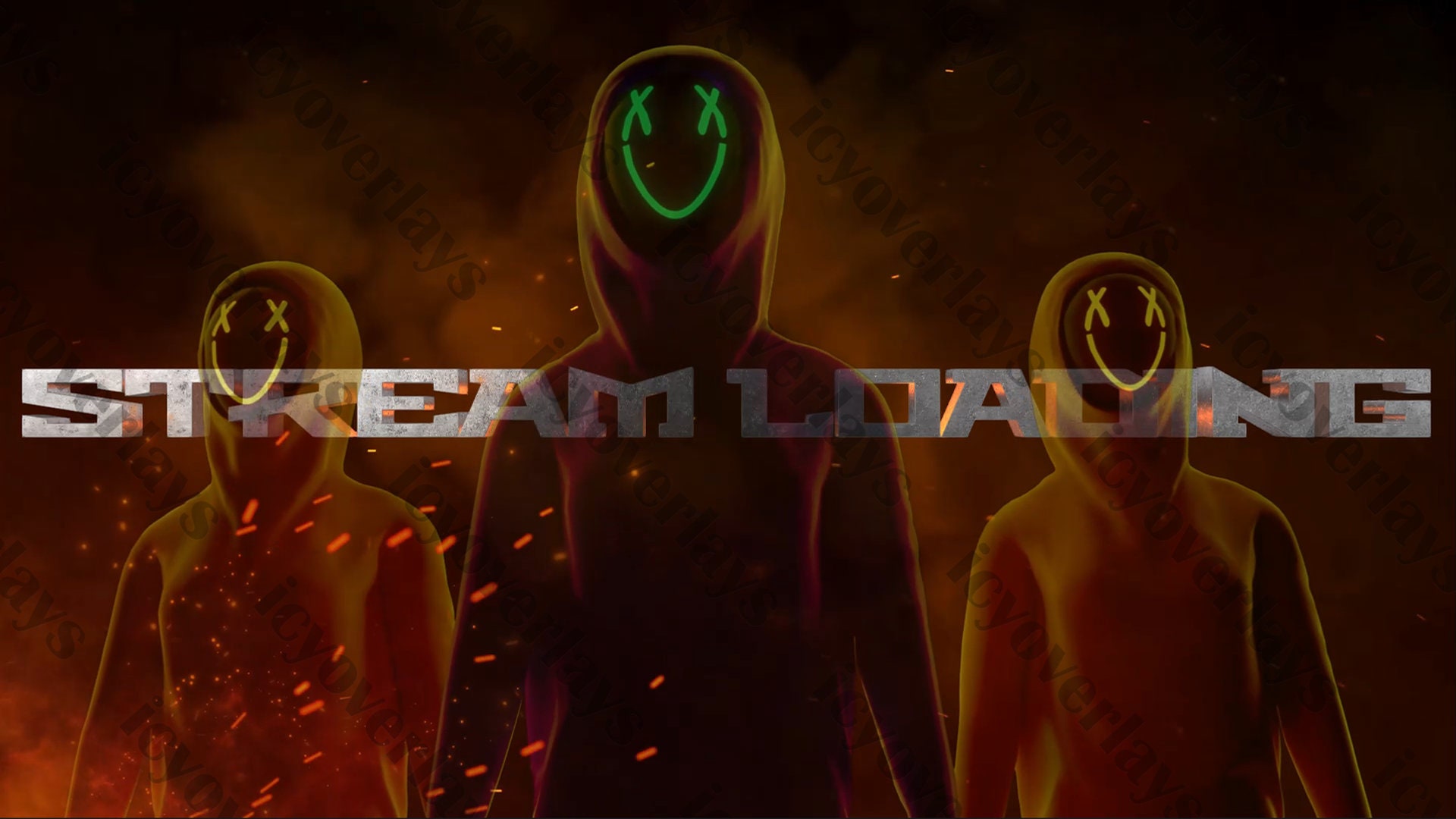 Fire Animated Waiting Screens Stream Overlays - Etsy