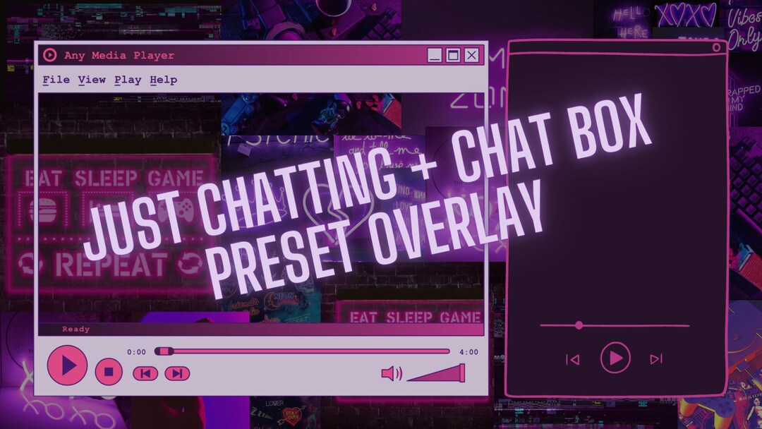 Gamer Girl Aesthetic Overlay - Etsy