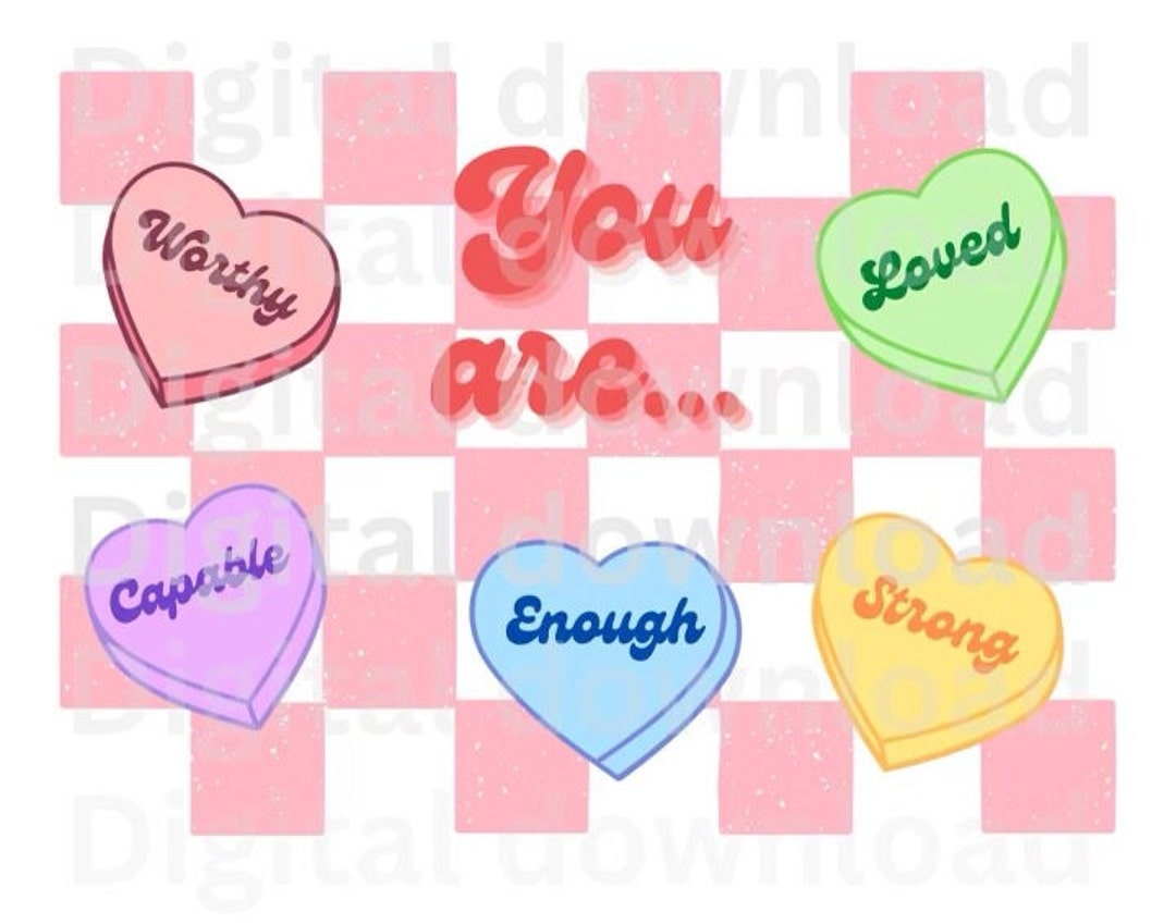 Heart Candy Valentines PNG - Etsy