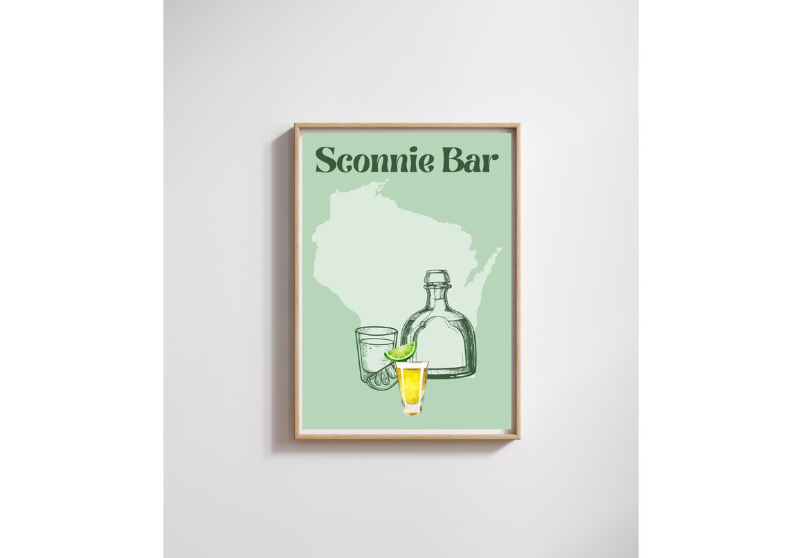 Uw-madison Bar Posters | Set of 8 Printable Posters | Wisconsin Prints ...
