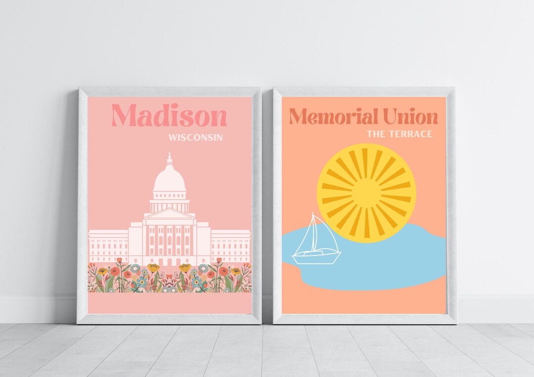 Uw-madison Wall Art - Set of 2 Printable Posters - Etsy