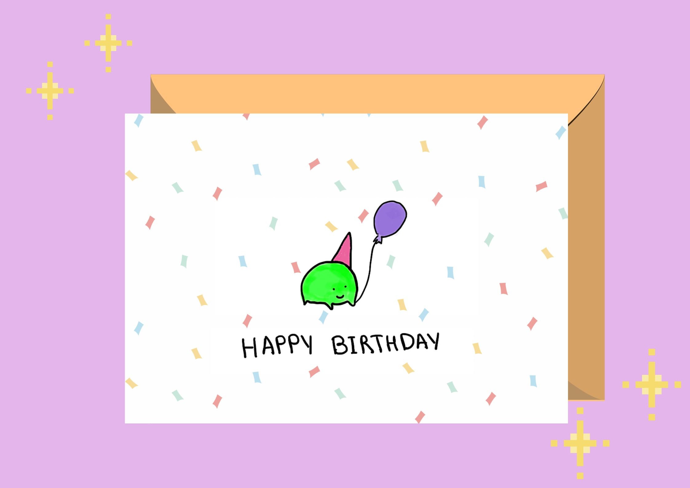 Happy Birthday Printable Frog Card | Digital Download | Happy Birthday ...