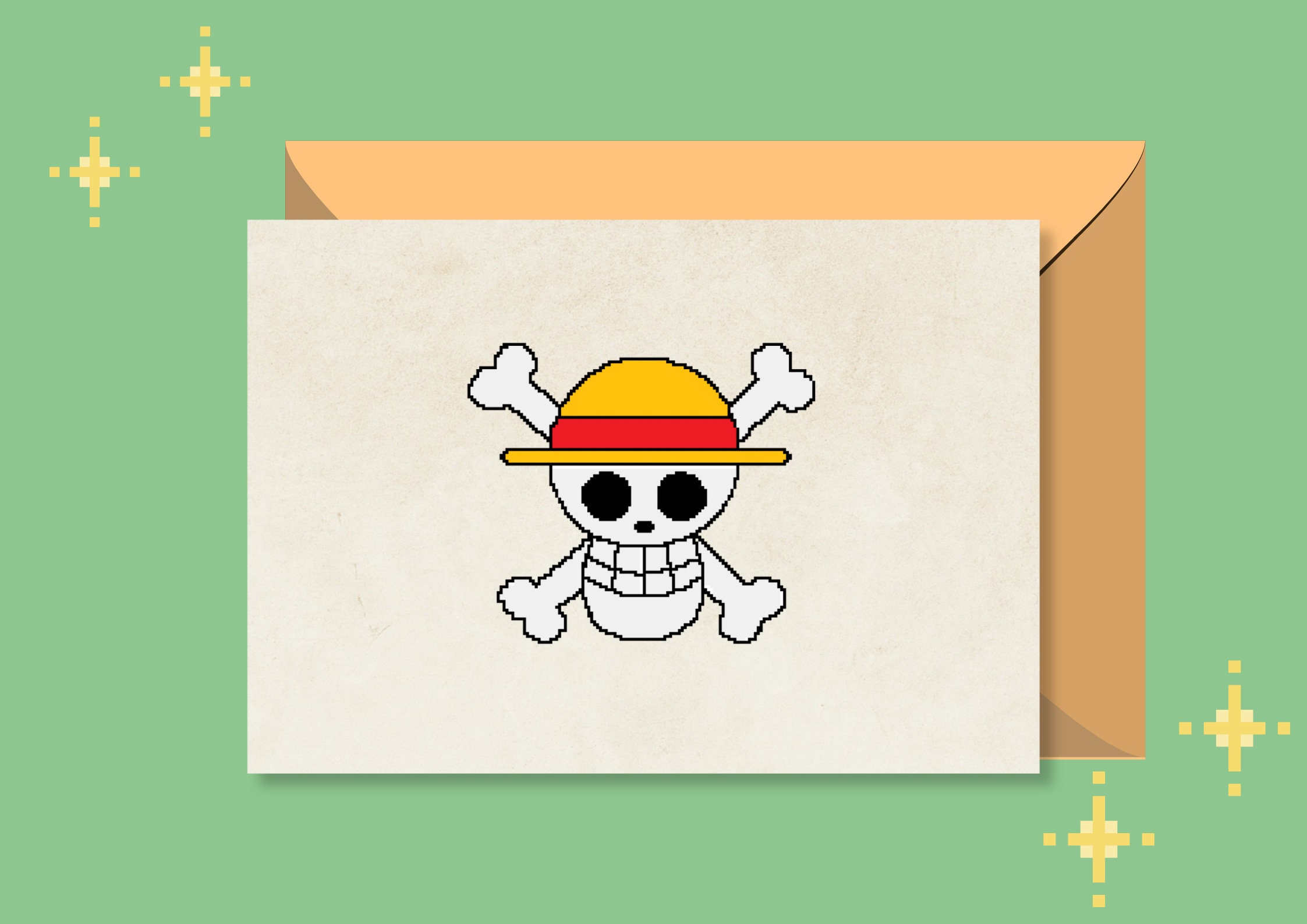 One Piece Anime Printable Thank You Card | Valentine's Card | Greeting ...