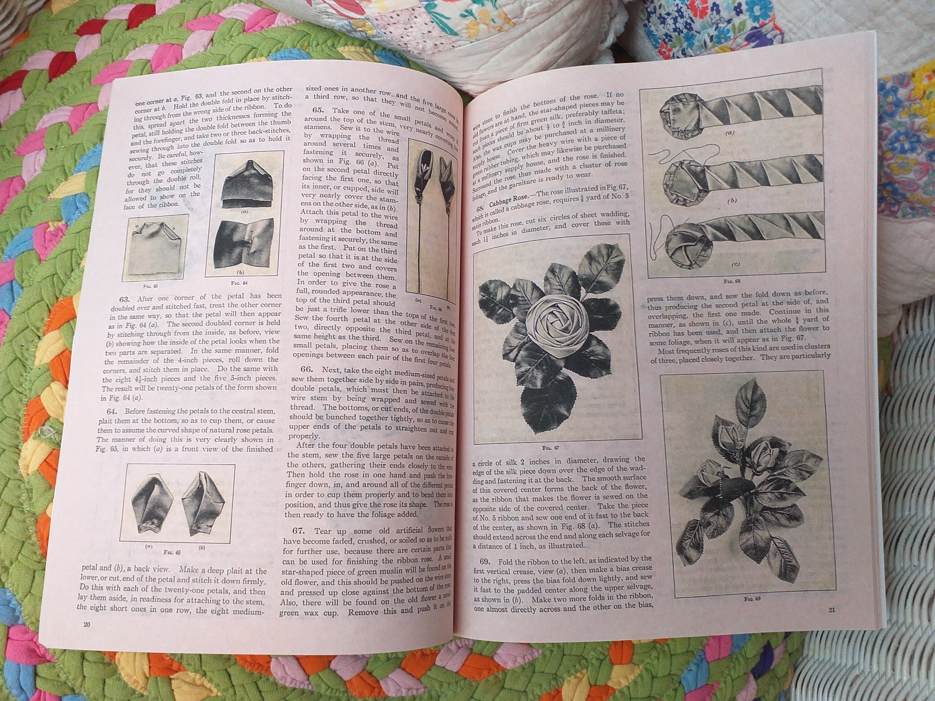 1928 Reprint ribbon and Fabric Trimmings 45 Page Book A Variety of ...