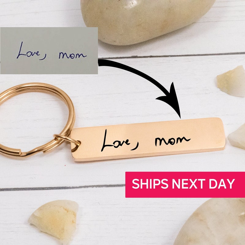 Handwriting Key Chain - Etsy