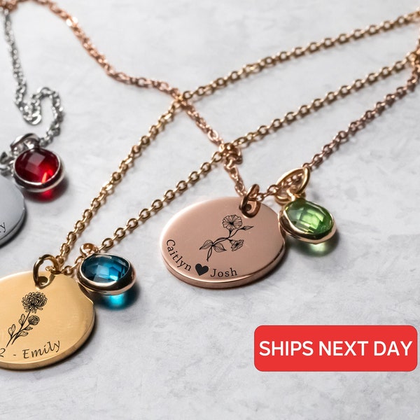 Birth Date Necklace - Etsy