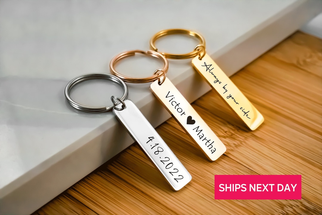 Stainless Steel Metal Custom Keychain | Personalized Keychain for ...