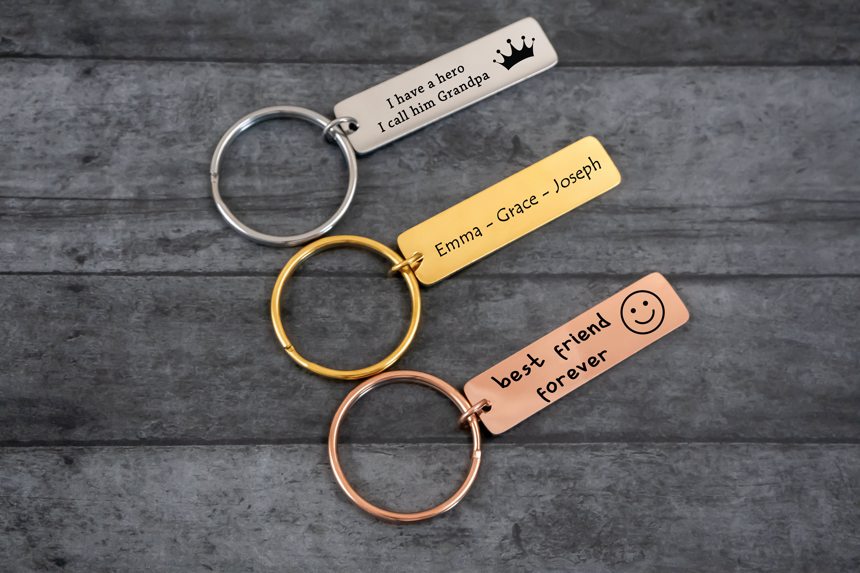 Full Custom Keychain for Husband Wife Married, Gift Ideas for Hubby ...