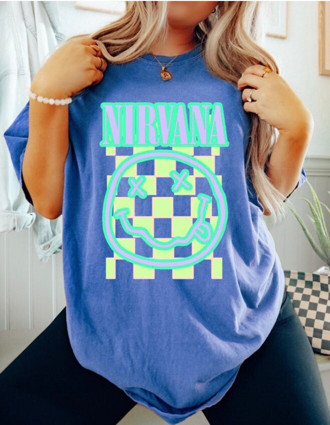 Kylie Blue Nirvana Tshirt Preppy Shirts Comfort Colors Shirt Summer ...