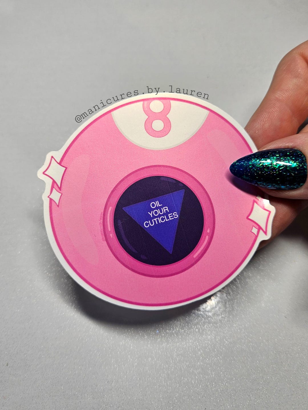 Oops - Printing Error - Pink Magic 8 Ball | Oil Your Cuticles | Glossy ...
