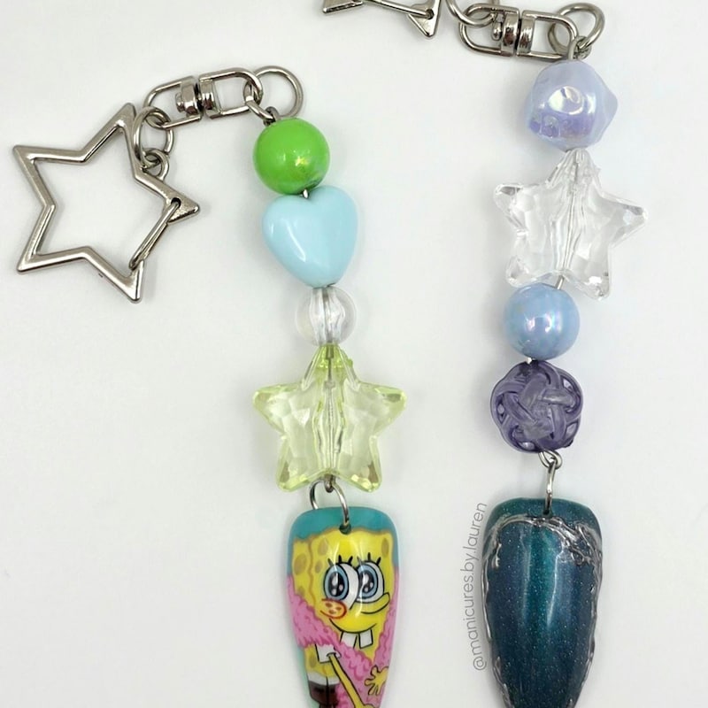 Spongebob Keychain - Etsy