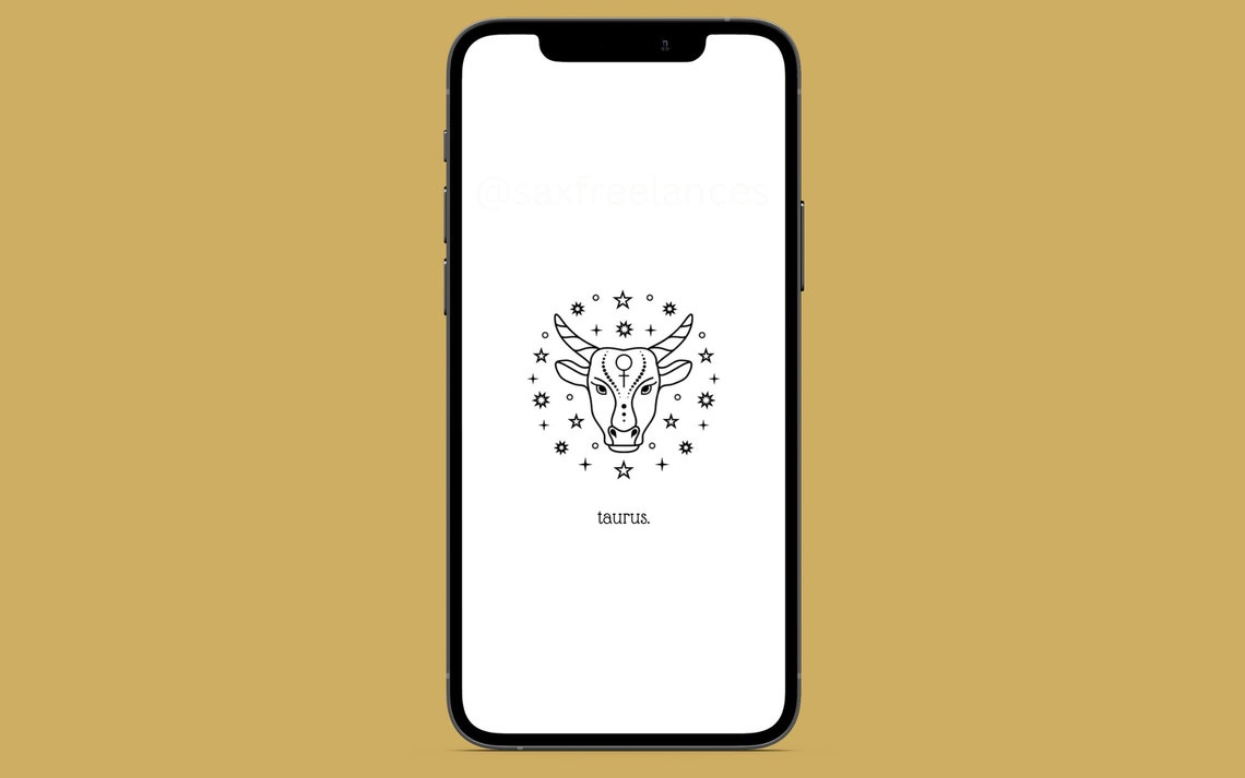 Zodiac • Taurus Aesthetic | 3 iPhone Wallpapers | Phone Wallpapers - Etsy