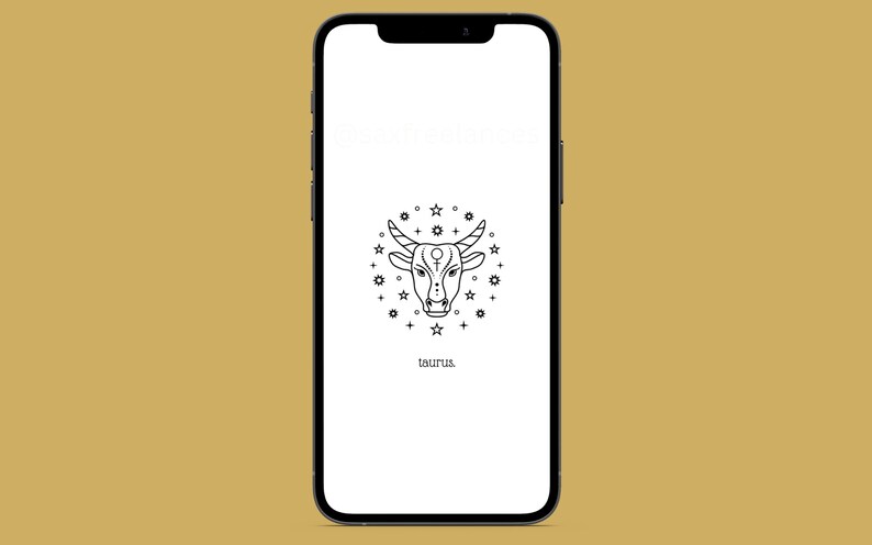 Zodiac • Taurus Aesthetic | 3 iPhone Wallpapers | Phone Wallpapers - Etsy