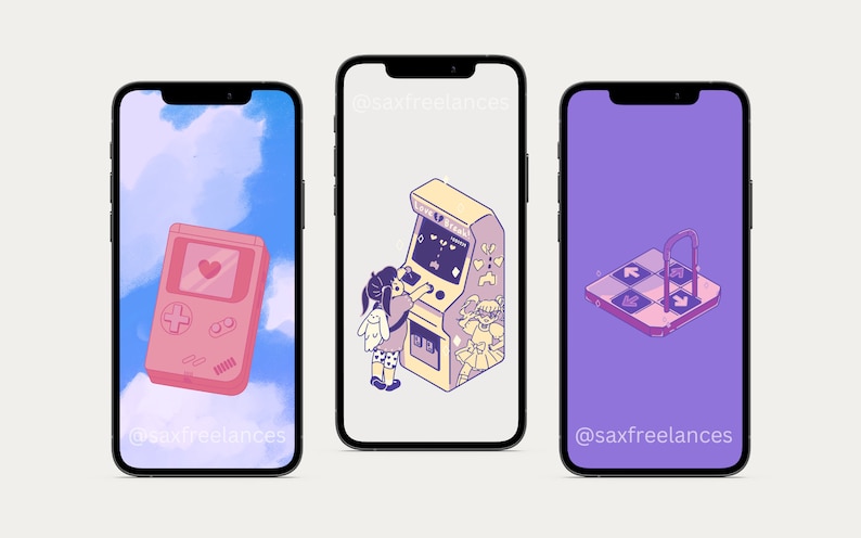 Y2K Aesthetic | 3 iPhone Wallpapers | Phone Wallpapers - Etsy