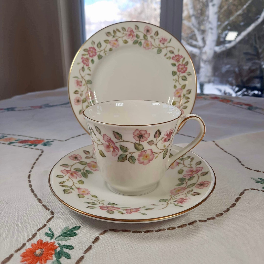 Royal Doulton woodland Rose Trio/ Royal Doulton China/ Woodland Rose ...