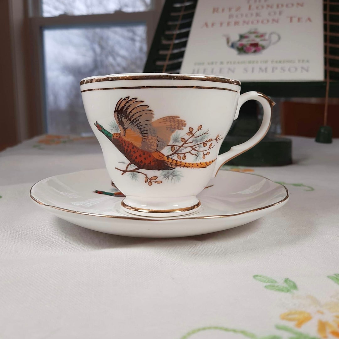 Pheasant China Tea Cup/ Gentlemans Tea Cup and Saucer/ Sheridan China ...