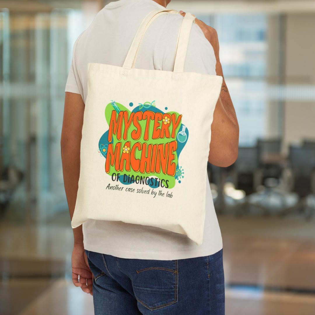 Lab Week 2025 Mystery Machine of Diagnostics Tote Bag, Laboratory ...