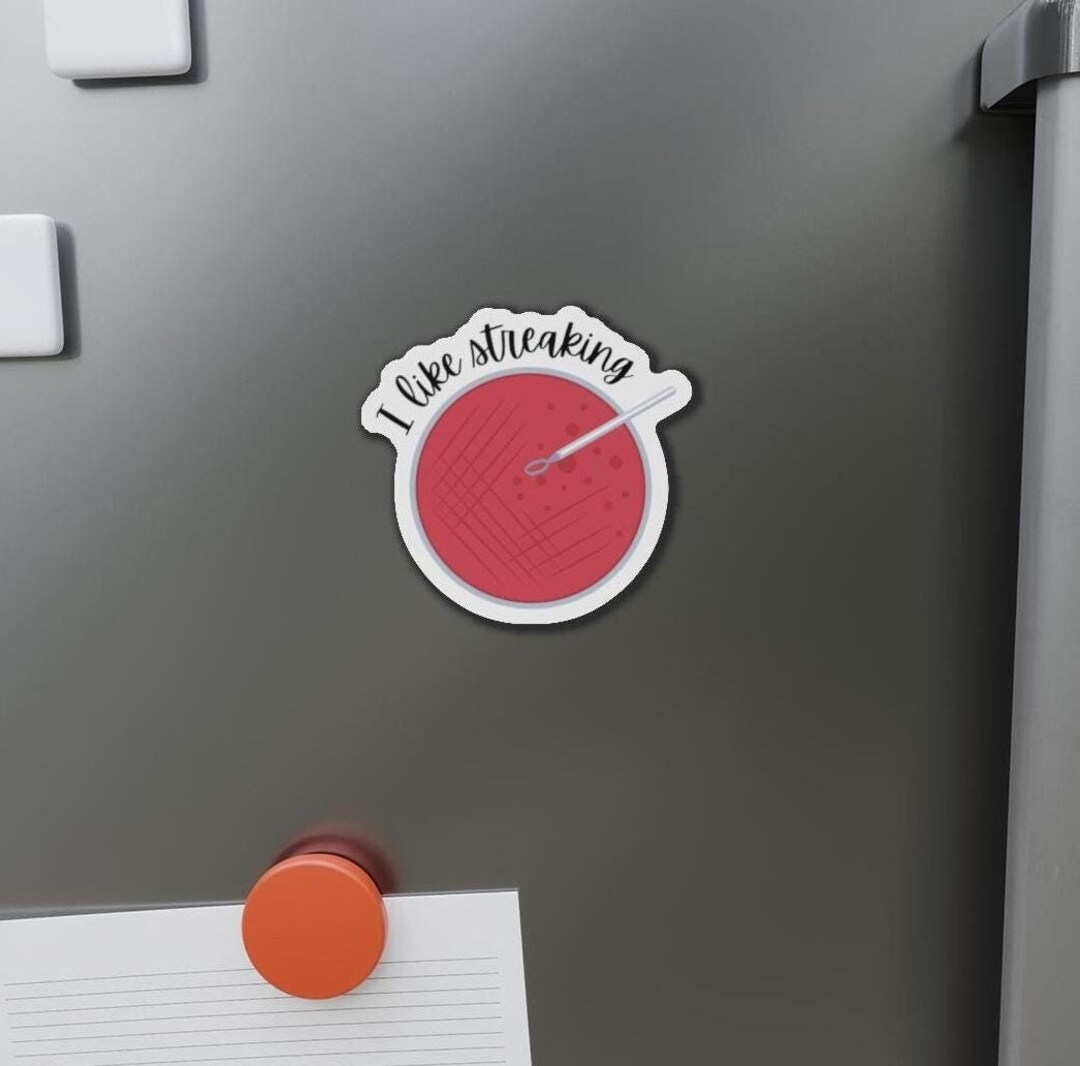 Microbiology Humor Streaking Magnet, Science Magnets, Biology, Funny ...