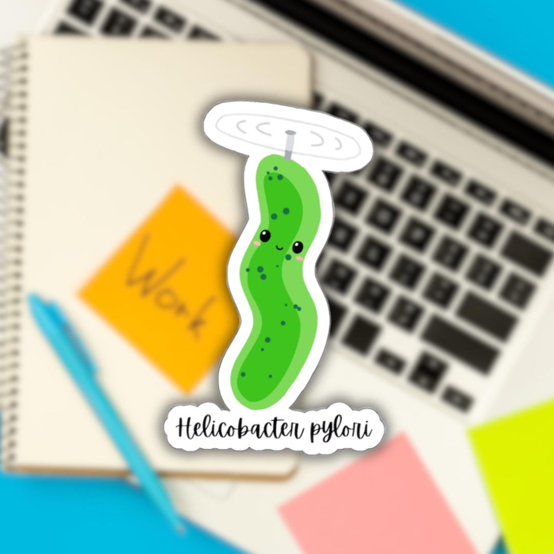 Funny Microbiology Sticker Helicobacter Pylori Gift for Lab Tech ...