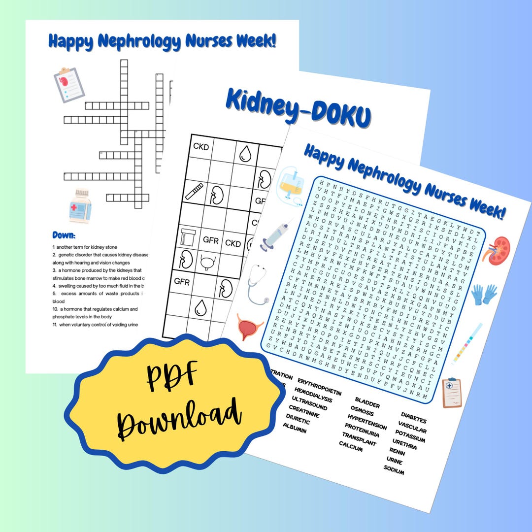 Nephrology Nurses Week Games Download Pdf, Nurse Appreciation Day ...
