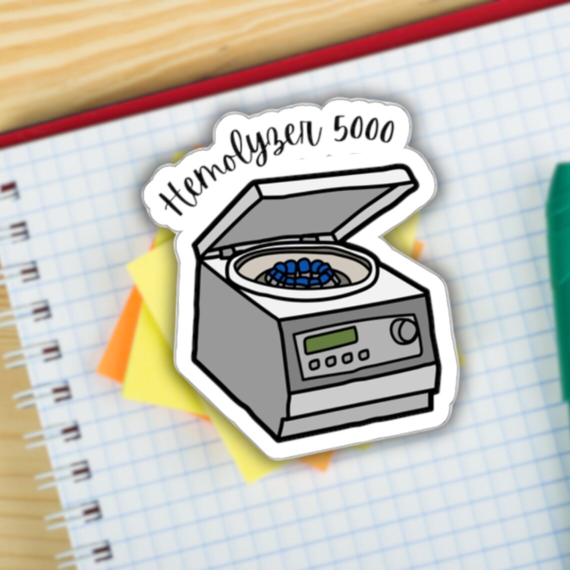 Hemolyzer Funny Lab Sticker Vinyl Decal Laboratory Scientist Gift Lab ...