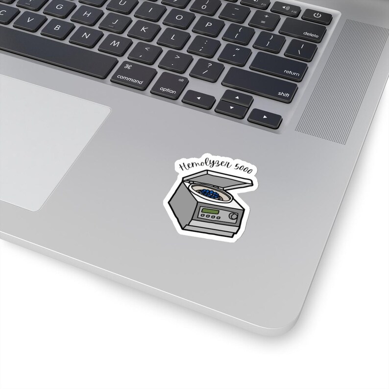 Hemolyzer Funny Lab Sticker Vinyl Decal Laboratory Scientist Gift Lab ...