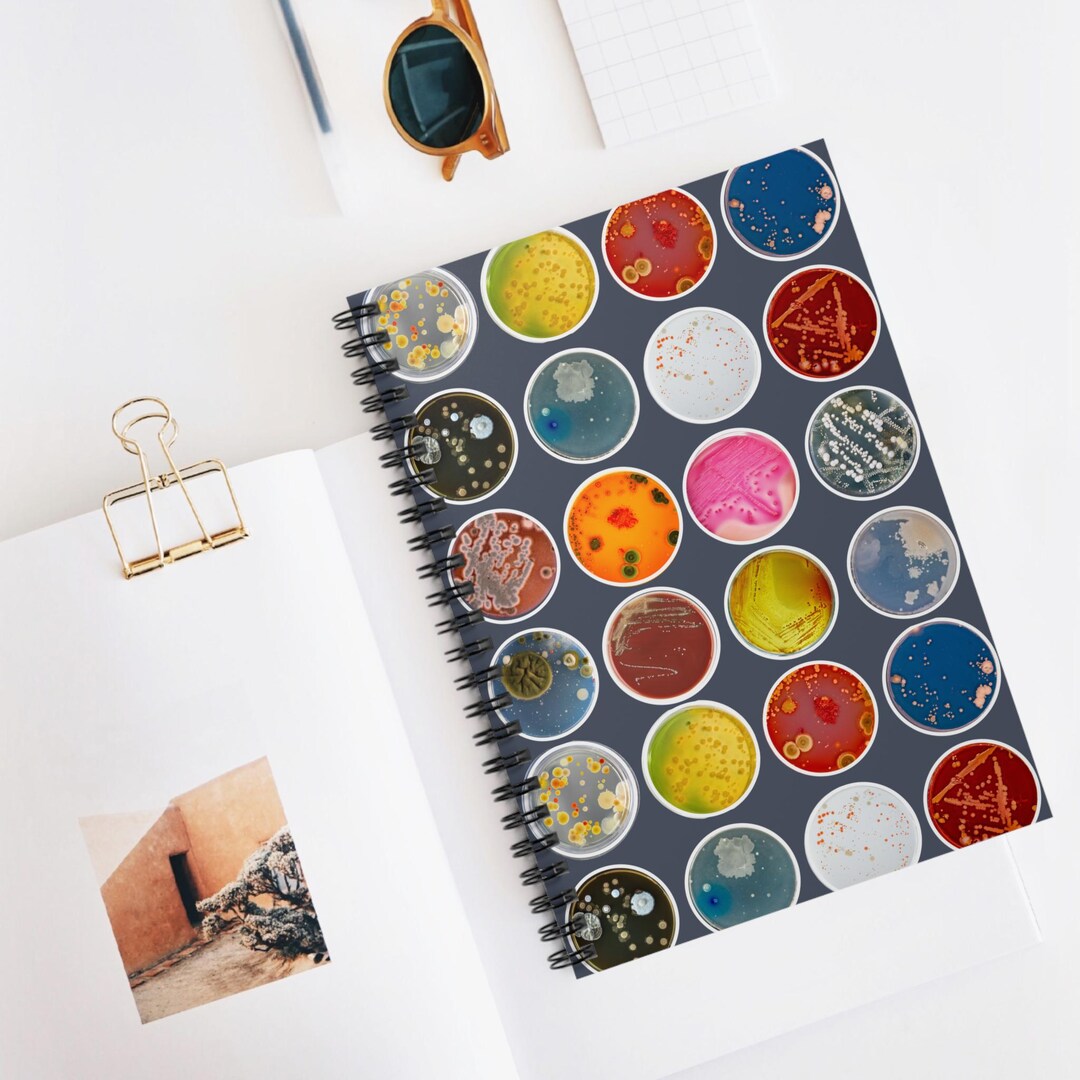 Microbiology Culture Plates Spiral Notebook Ruled, Science Notebook ...