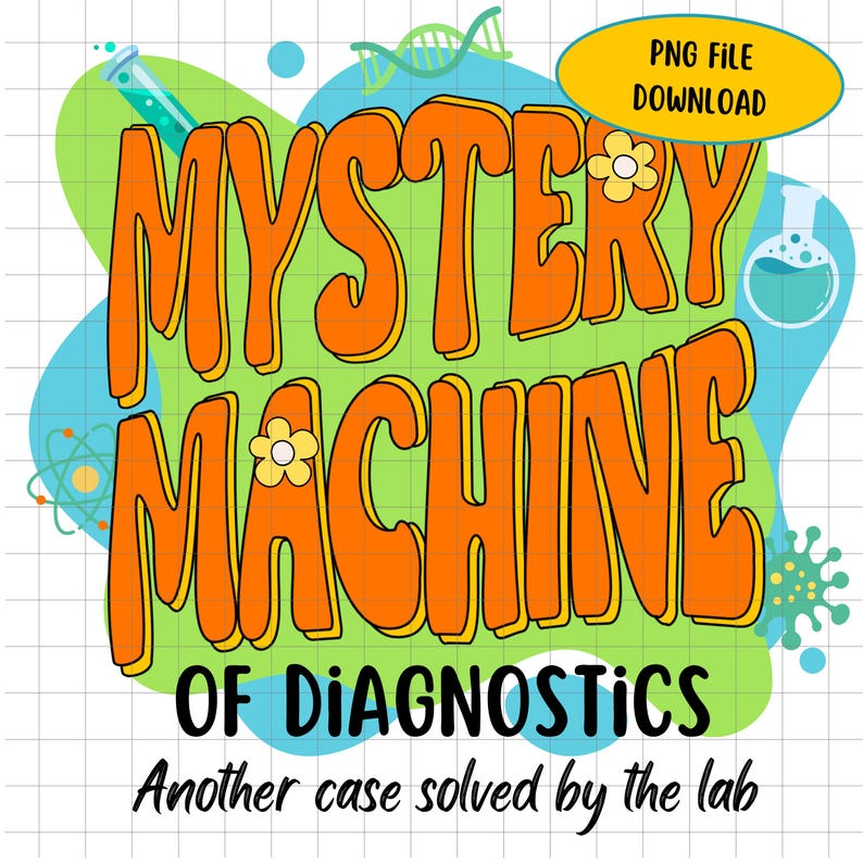 Lab Week 2025 PNG Digital Download, Mystery Machine of Diagnostics ...