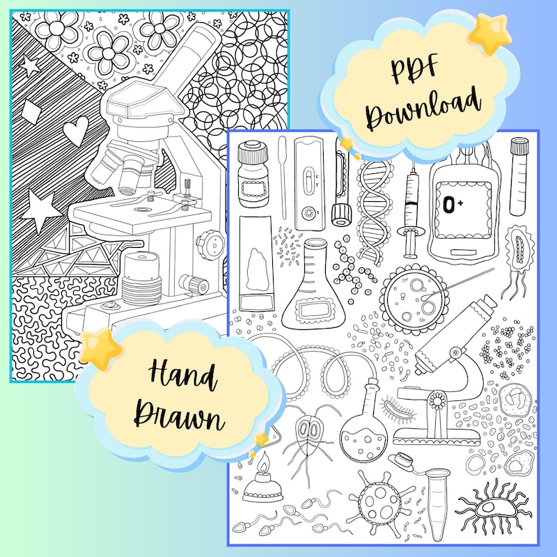 Lab Week 2025 Coloring Pages - Etsy
