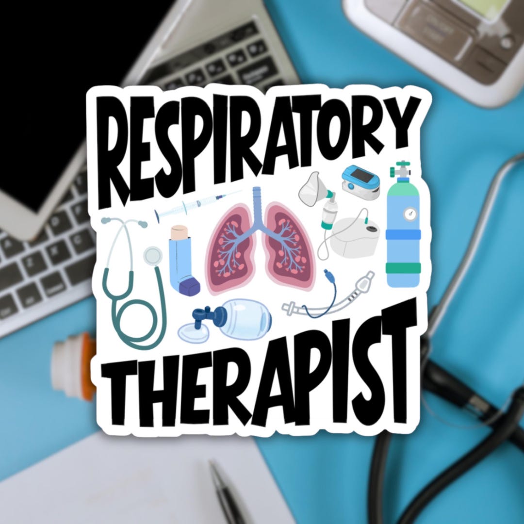 Respiratory Therapist Sticker, Medical Decal, Healthcare Worker Gift ...