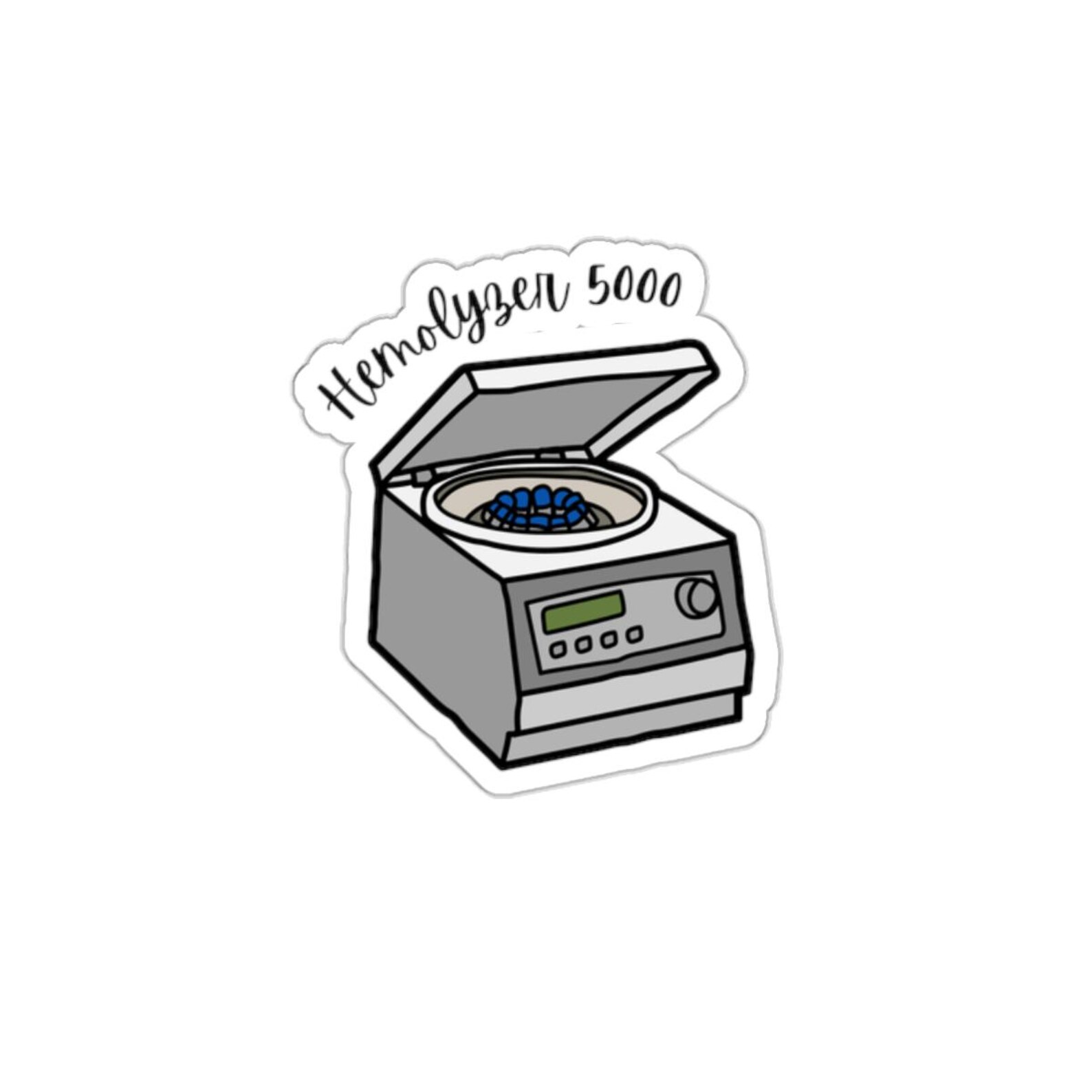 Hemolyzer Funny Lab Sticker Vinyl Decal Laboratory Scientist Gift Lab ...