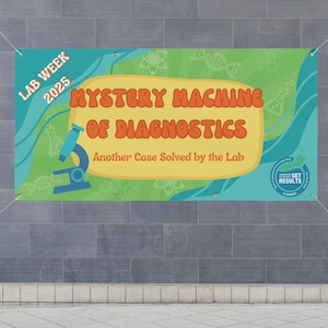 Lab Week 2025 Banner Mystery Machine of Diagnostics, Laboratory ...