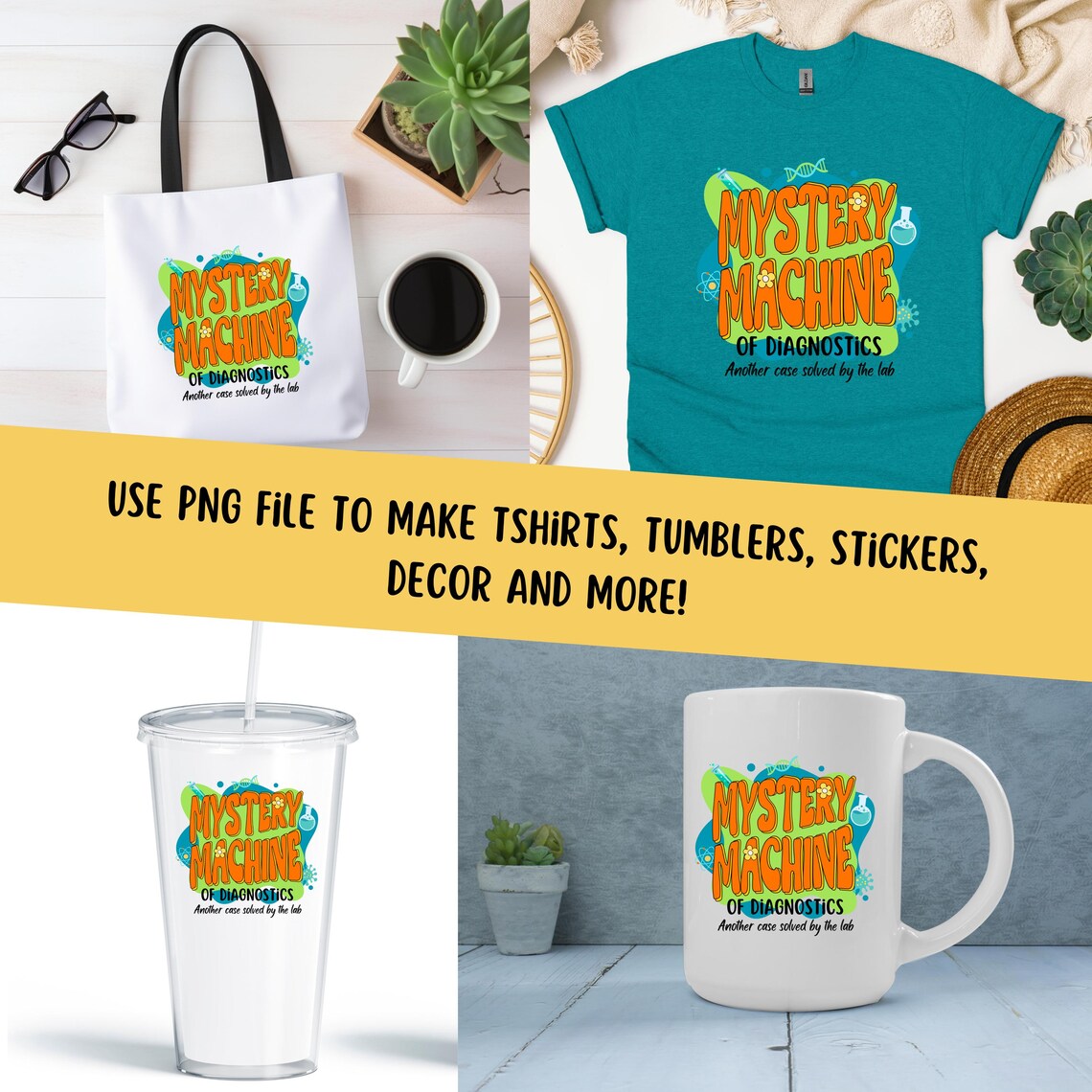 Lab Week 2025 PNG Digital Download, Mystery Machine of Diagnostics ...