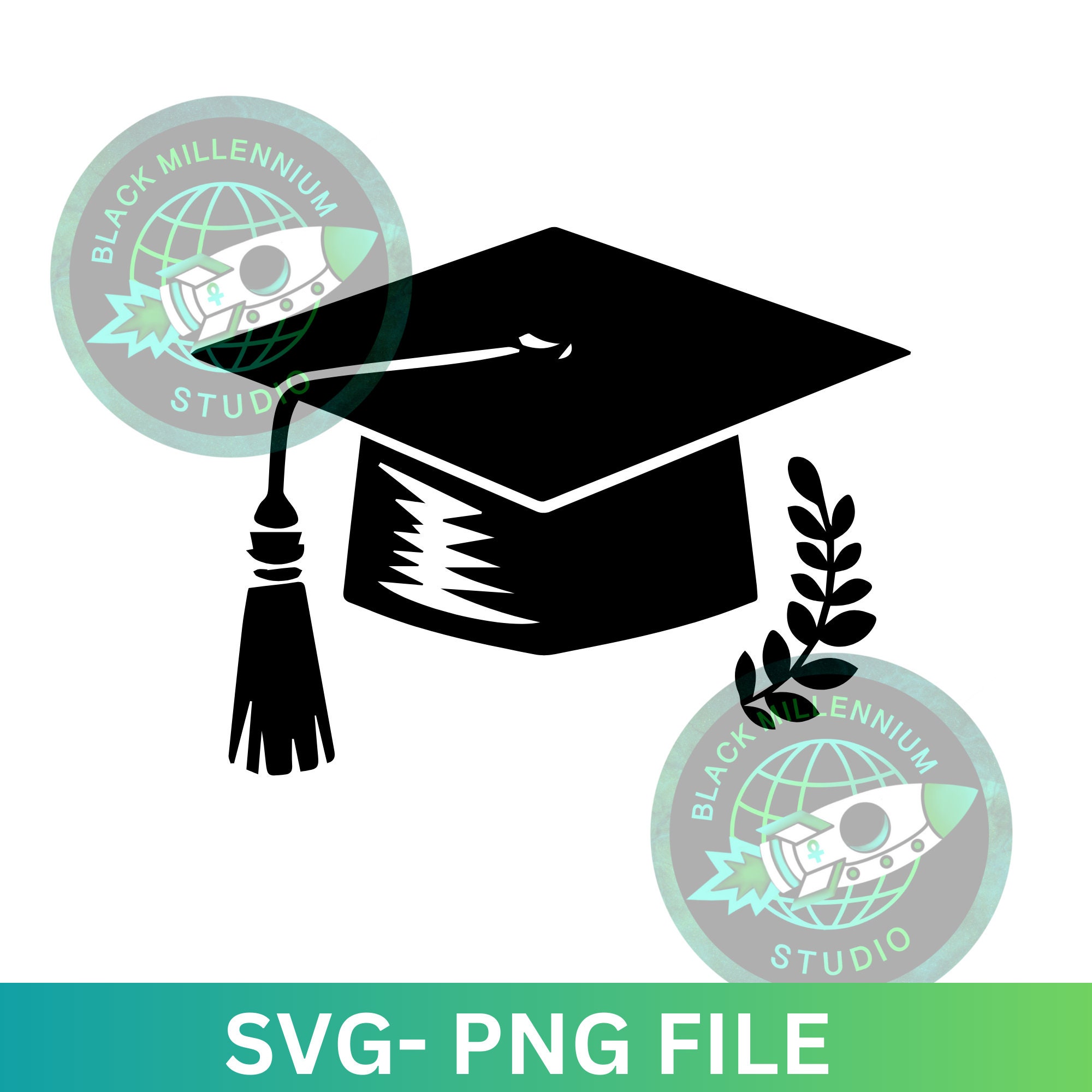 SVG Graduation Hat, Graduation Stickers, , Digital Download, Cut Files ...