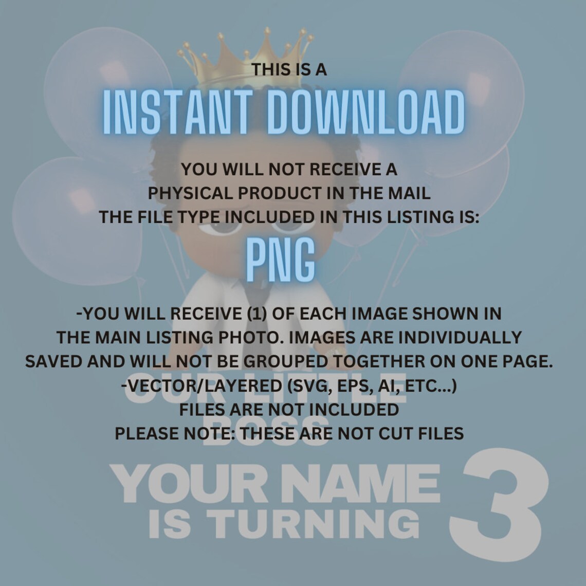 Editable Black Boss Baby Boy Birthday Invitation | Boss Baby Party ...