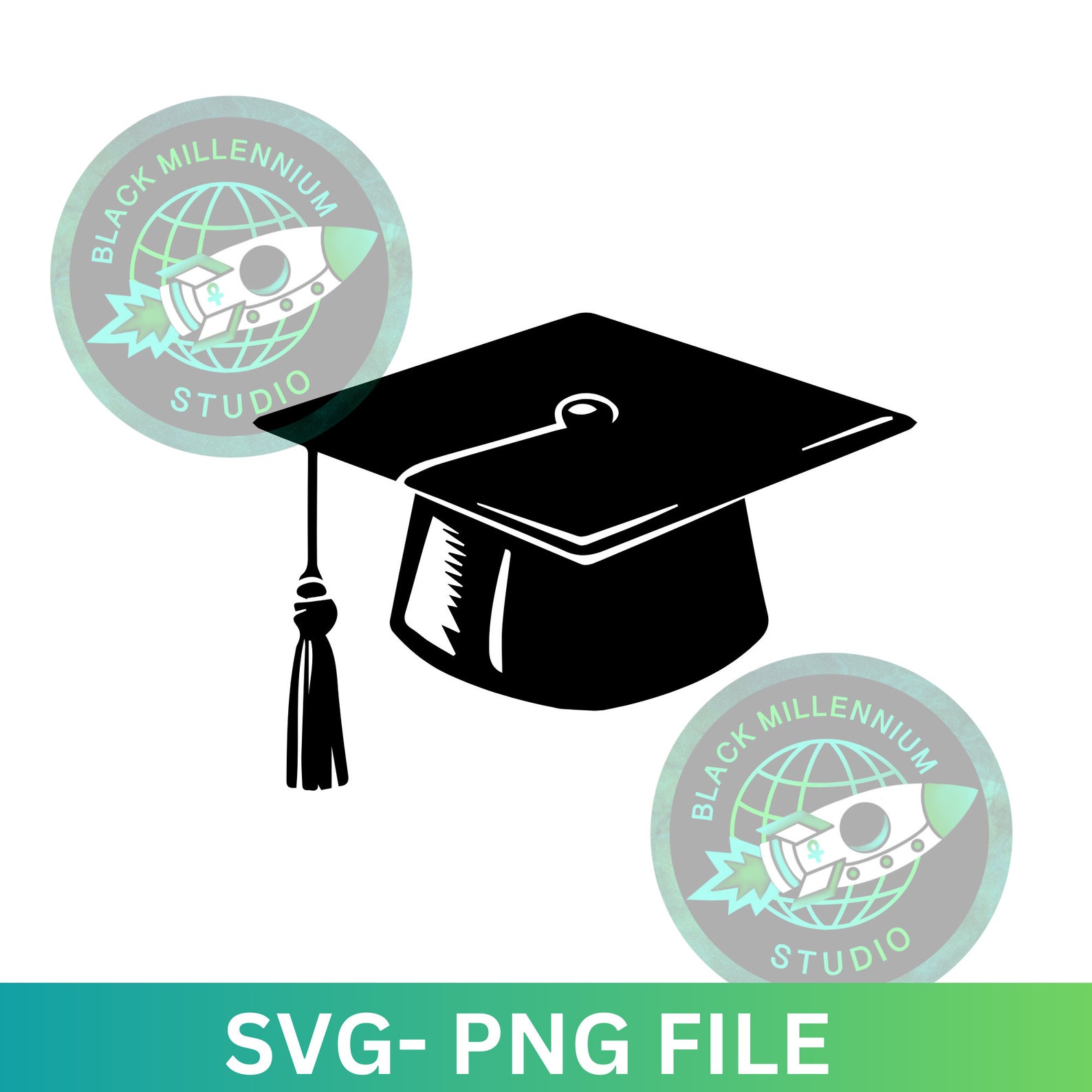 Graduation Hat SVG Bundle, Graduation Stickers, , Digital Download, Cut ...