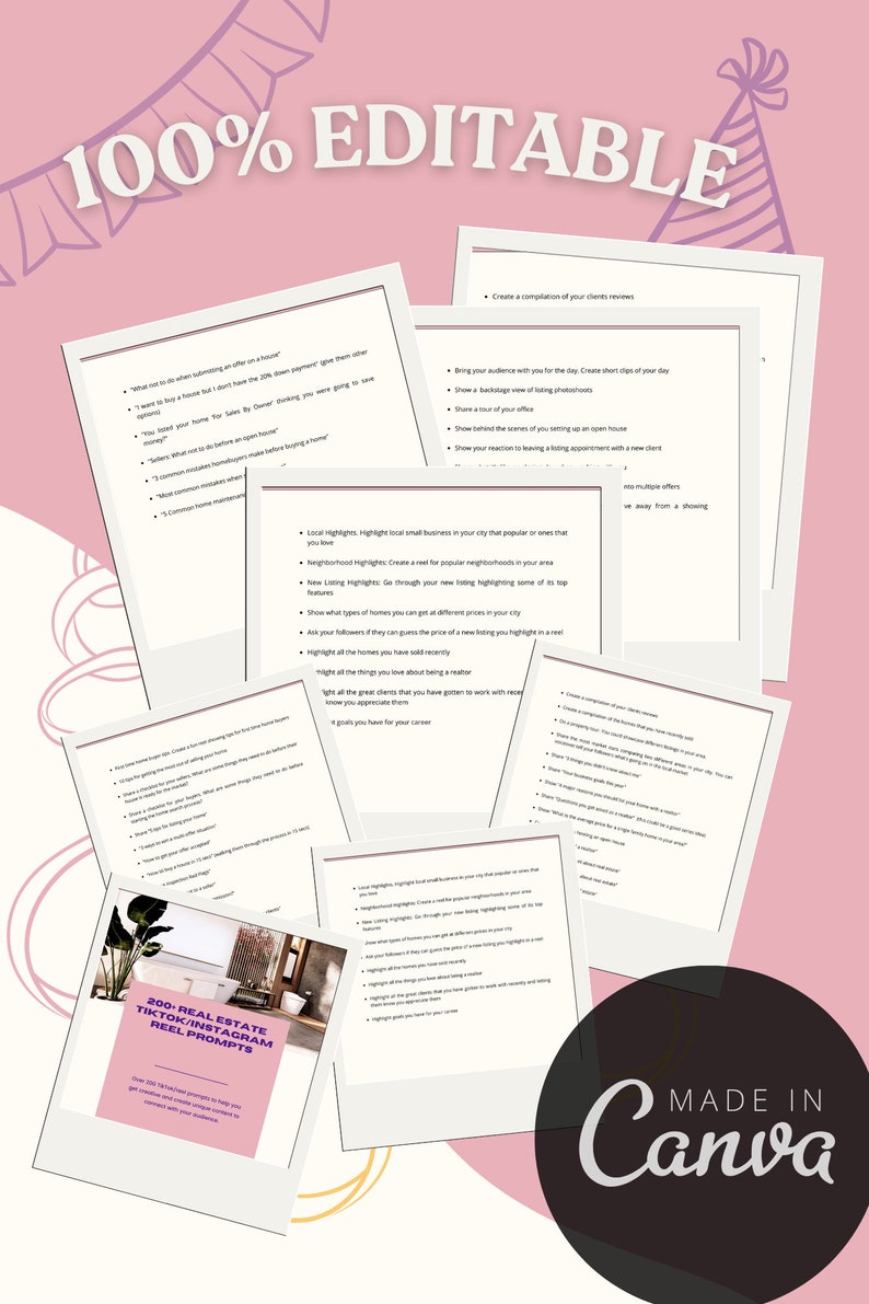 52 Tiktok & Reel Prompts Social Media Ideas for Agents Real Estate ...