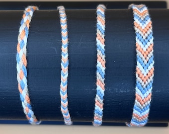 CUSTOMIZABLE Braided Friendship Bracelet Thread Bracelet & Anklet Woven ...